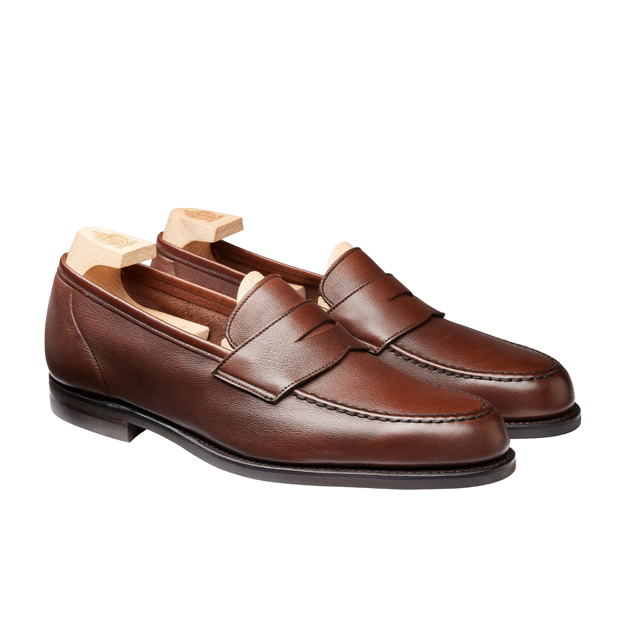 Crockett & Jones | Harvard Penny Loafer Walnut Milled Calf – OAKROOM